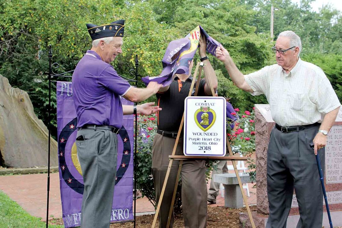 Marietta unveils signs recognizing Purple Heart recipients | News ...